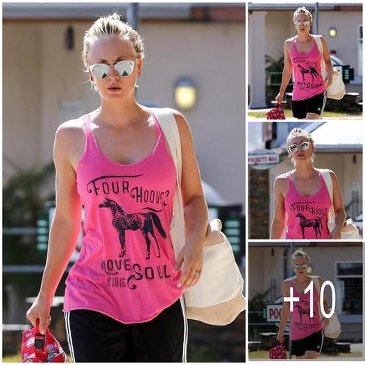 Kaley Cuoco is a blonde bombshell as she steps out for walk - StarBiz